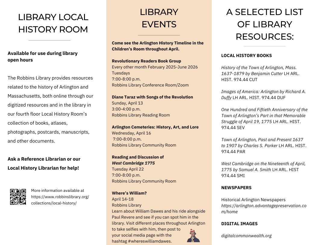 Arlington 250 at Robbins Library | Robbins Library